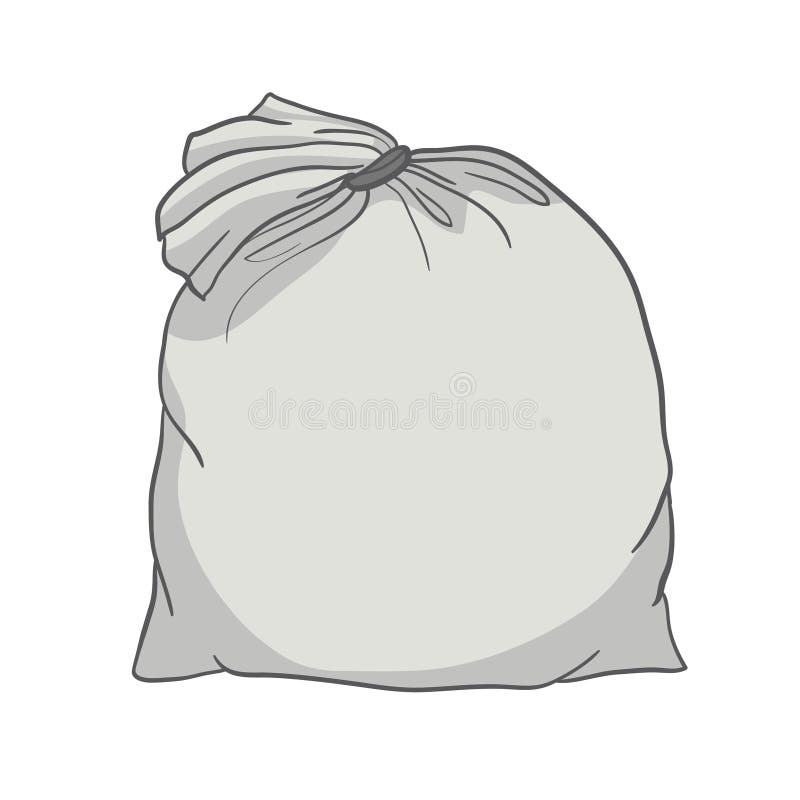 Canvas Sack Vector. Canvas Bag. Illustration of a Canvas Sack. Set ...