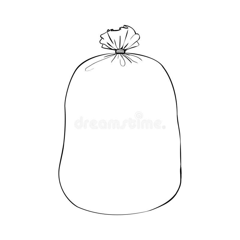 Canvas Sack Vector. Canvas Bag. Illustration of a Canvas Sack. Set ...