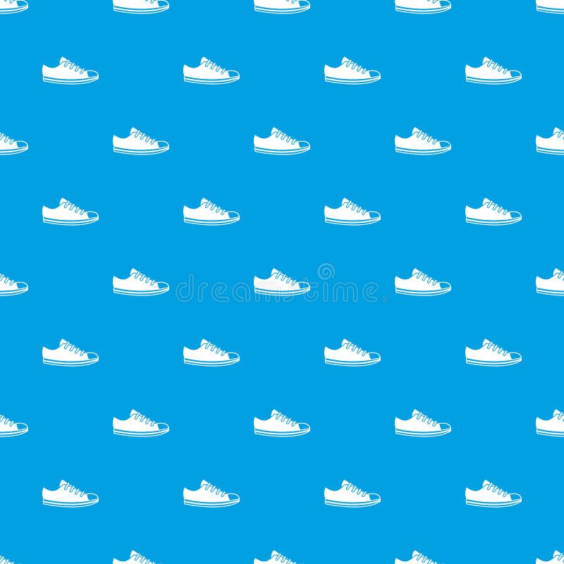 Canvas Sneaker Pattern Seamless Blue Stock Vector Illustration Of Fashion Rubber 102138628