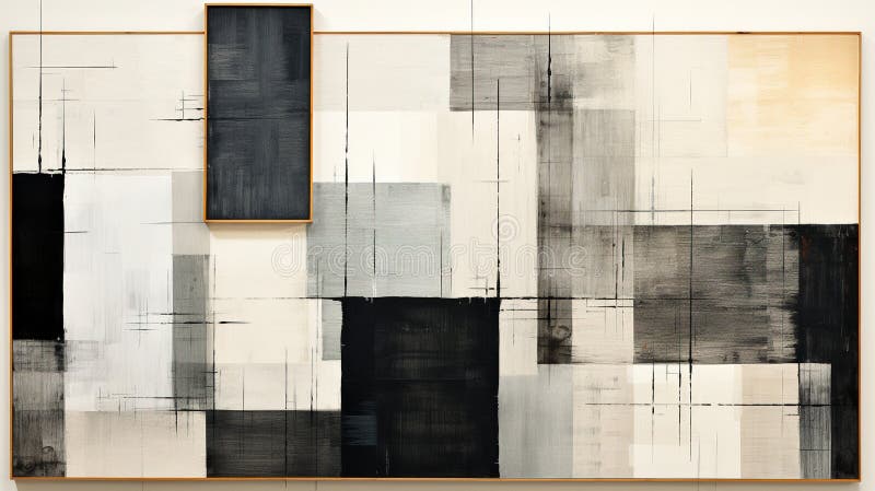 Canvas Texture Emphasis Monochrome and Black Brush Stroke on Background ...