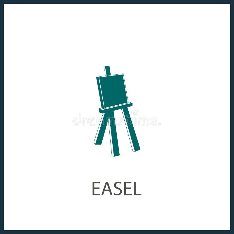 Canvas Vector Icon Canvas for Drawing Simple Icon Stock Vector ...