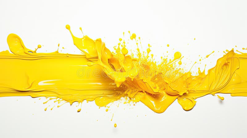 Canvas yellow paint splash stock illustration. Illustration of bold ...