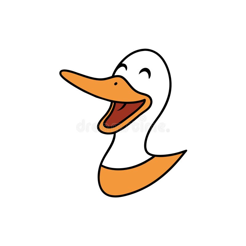 Canvasback Duck Laughs Icon Vector Illustration Stock Vector ...