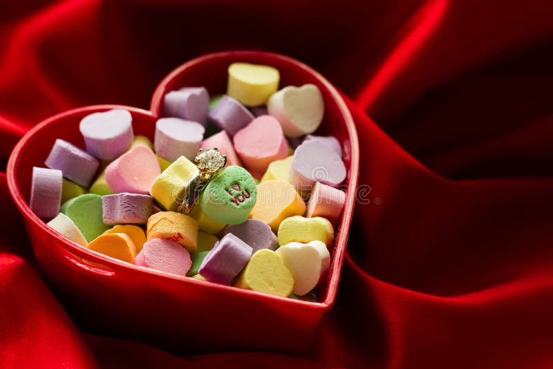 Canversation Heart candies stock image. Image of candies - 289457369