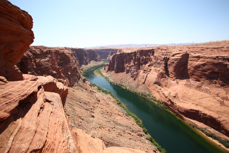Canyon stock image. Image of green, rafting, arizona, lake - 9699829