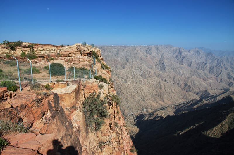 The Canyon of Asir Region, the View from the Viewpoint, Saudi Arabia ...