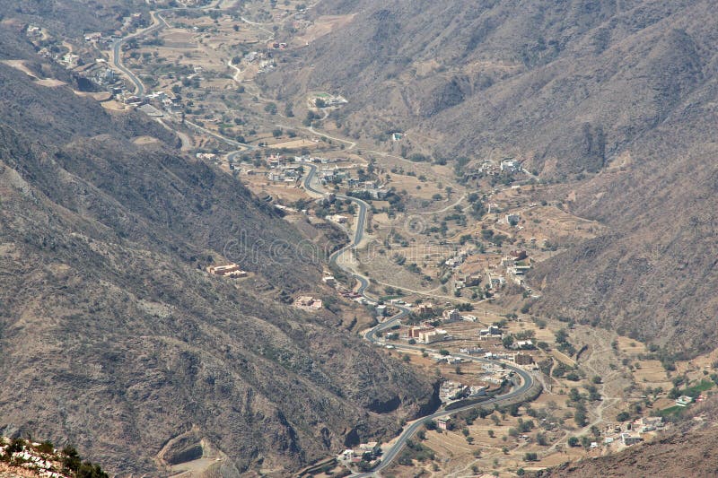 The Canyon of Asir Region, the View from the Viewpoint, Saudi Arabia ...