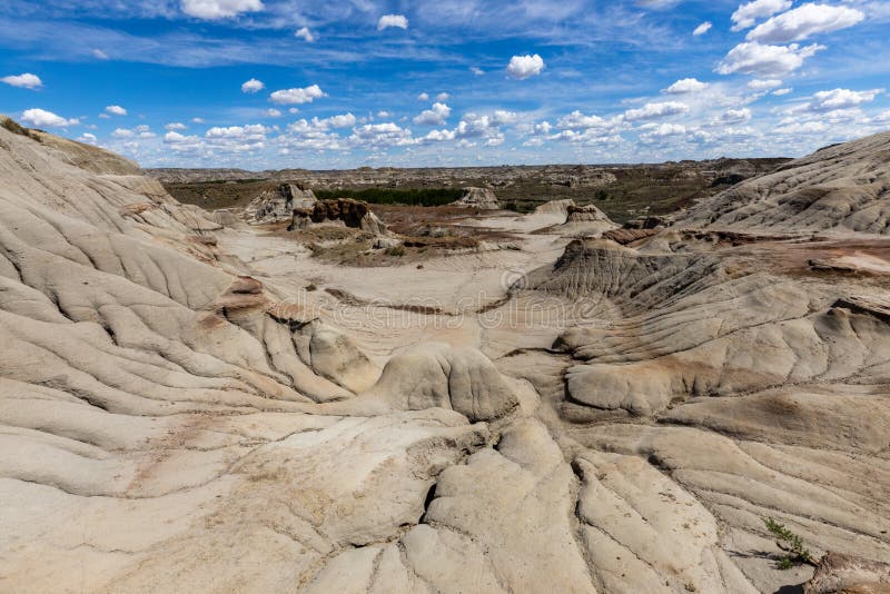 Canyon in the Badlands of Alberta in Canada Stock Image - Image of ...