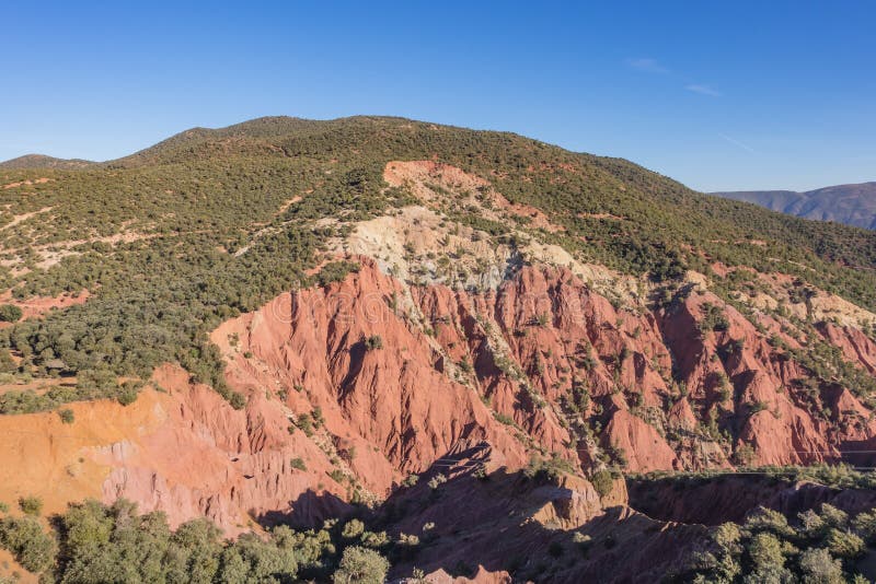 Canyon with Bushes on it during Daytime in Atlas Mountains, Morocco ...