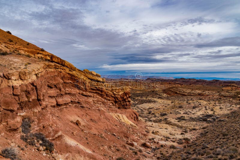 Canyon Ridge of the Utah Desert Stock Photo - Image of scenic ...