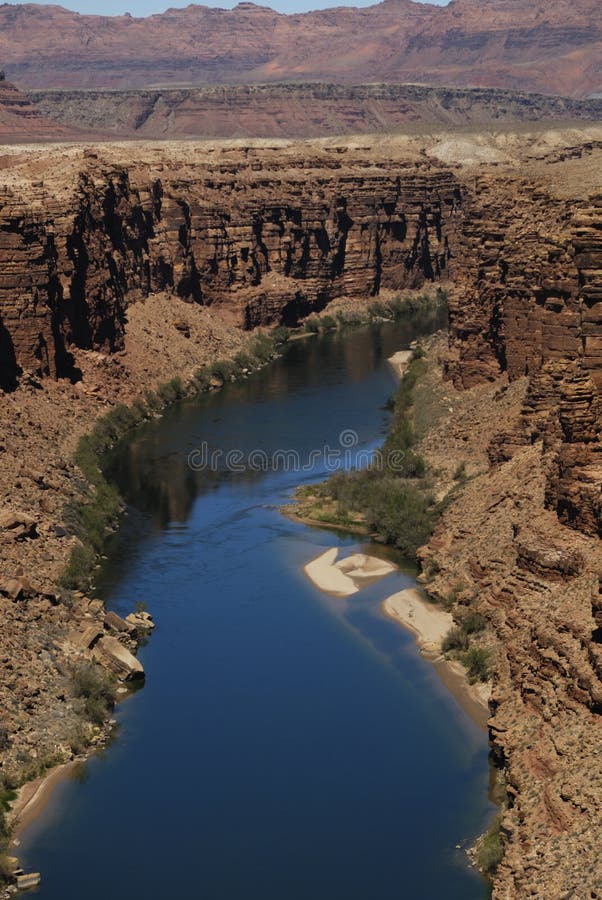 Canyon of Colorado River in Northern Arizona Stock Photo - Image of ...
