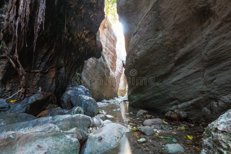 Canyon in Cyprus stock image. Image of polis, hiking - 76311011