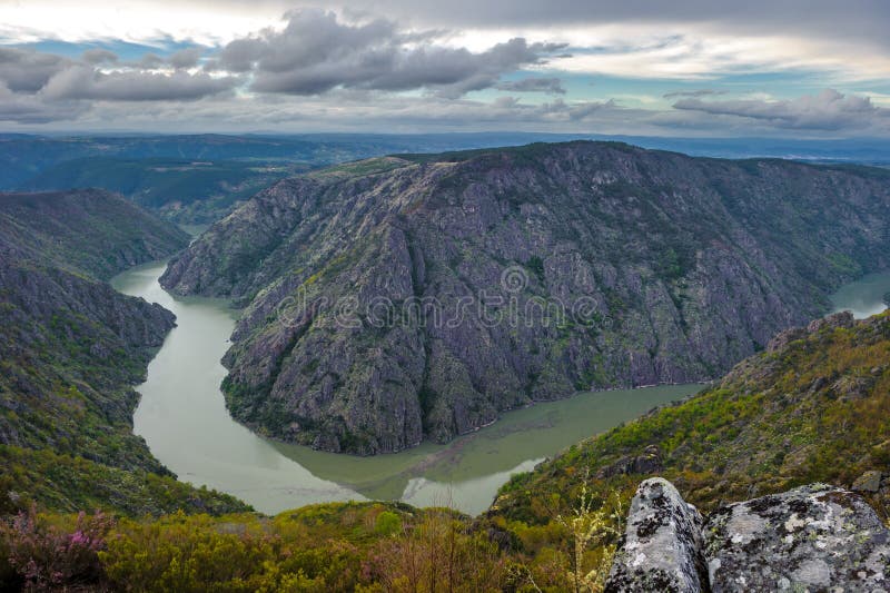 Canyon De Rio Sil in Galicia, Spain Stock Image - Image of spectacular ...