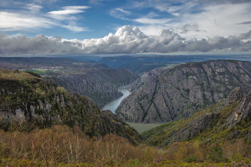 Canyon De Rio Sil in Galicia, Spain Stock Image - Image of travel ...