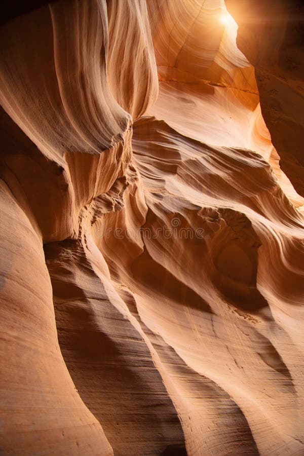 Canyon gorge on a sunset stock photo. Image of curve - 64605376