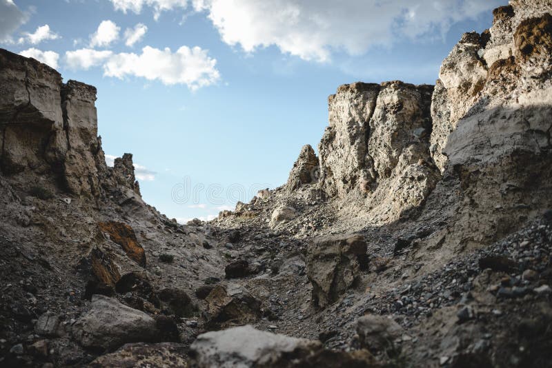 Canyon after the Massive Earthquake Stock Photo - Image of natural ...