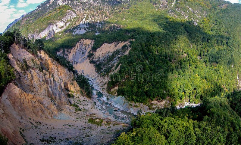 Canyon of the Moraca River. Montenegro Stock Photo - Image of river ...