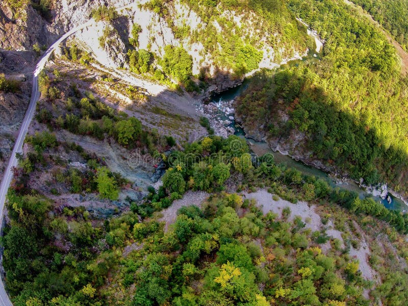 Canyon of the Moraca River. Montenegro Stock Image - Image of hill ...