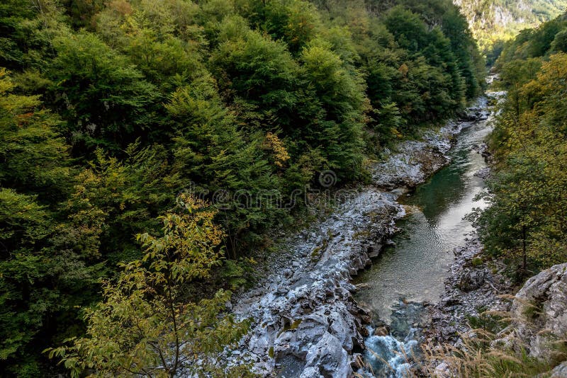 Canyon of the Moraca River. Montenegro Stock Image - Image of beauty ...