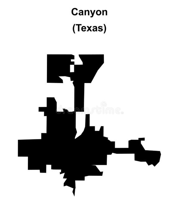 Canyon outline map stock vector. Illustration of boundary - 357643356