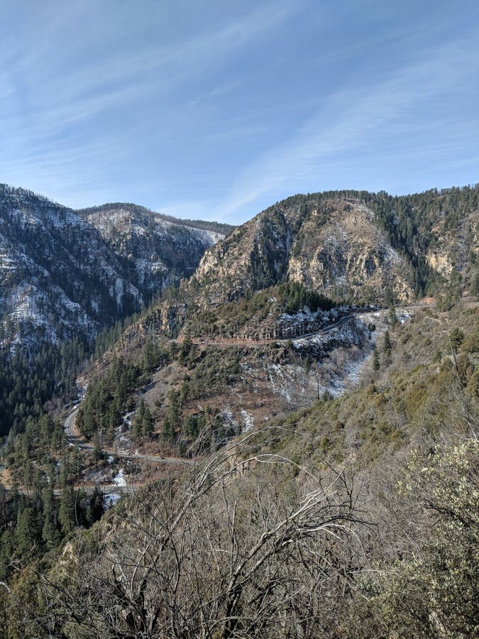 Canyon overlook stock image. Image of road, canyon, overlook - 127813053
