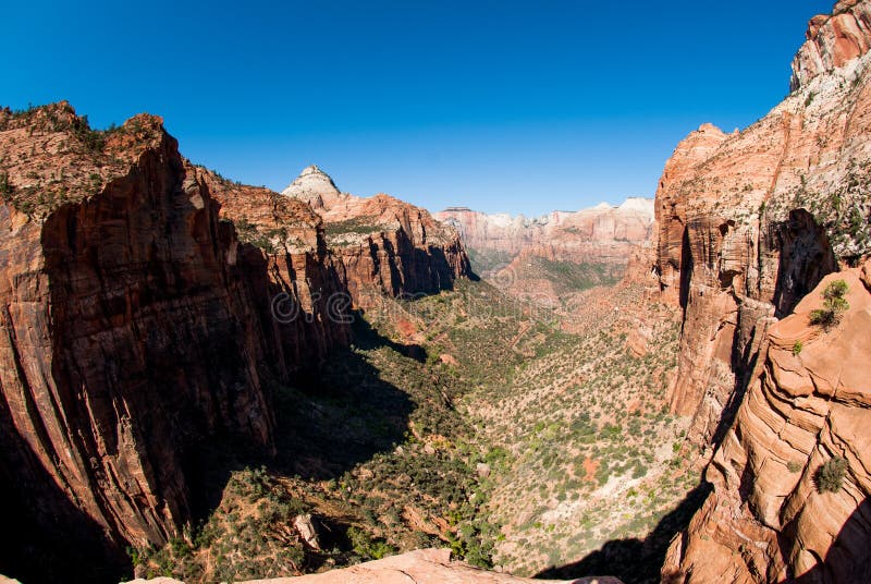 Canyon Overlook, Zion National Park Stock Photo - Image of valley ...