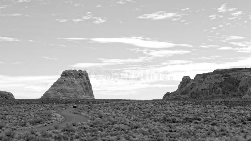 Canyon Point, Utah in Black and White Stock Image - Image of daylight ...