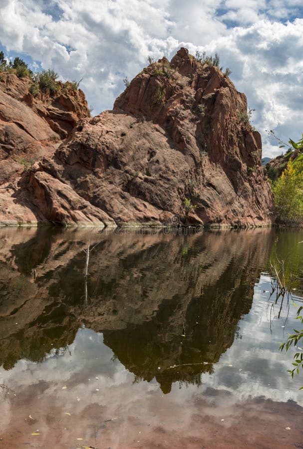 Canyon Pond Reflection stock photo. Image of hill, open - 103107818