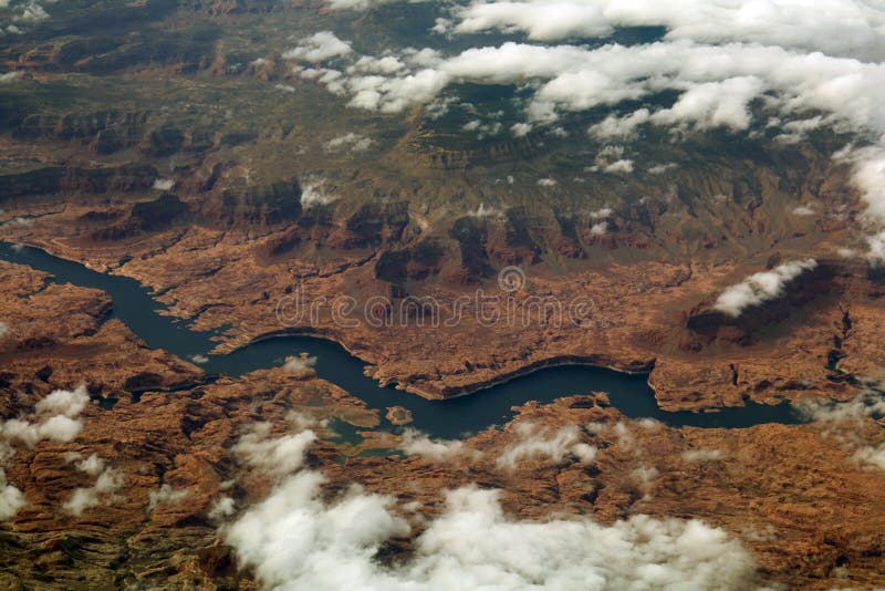 Sinuous river stock image. Image of horizon, auckland - 1662221