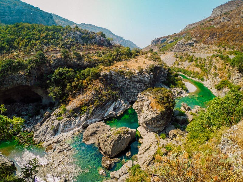 Montenegro, The Canyon Of The River Moraca Stock Image - Image of ...