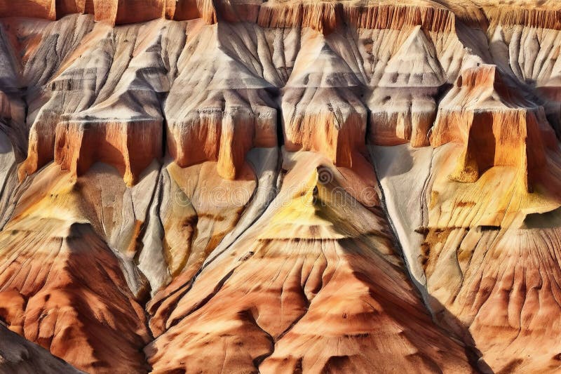 Canyon Rock Faces Close Up of the Textured Stratified Rock Faces Stock ...