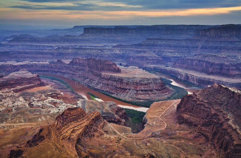 Beginning of Grand Canyon stock image. Image of peace, clouds - 255183