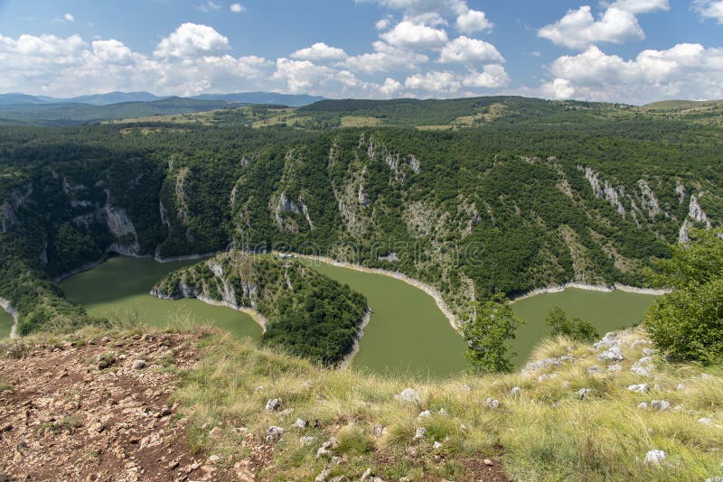 Canyon of Uvac River stock image. Image of explore, reverse - 173870741