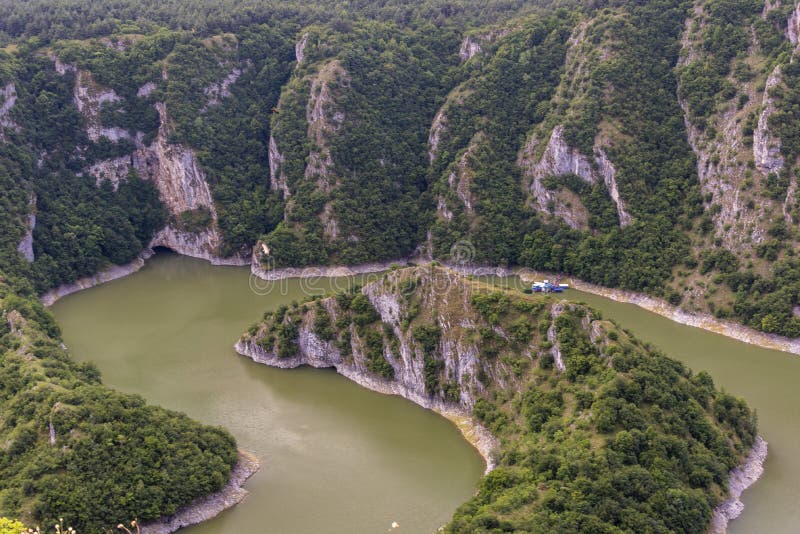 Canyon of Uvac River stock image. Image of beauty, enjoy - 173872109