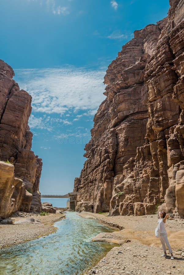 Canyon wadi mujib jordan stock photo. Image of landscape - 31946916