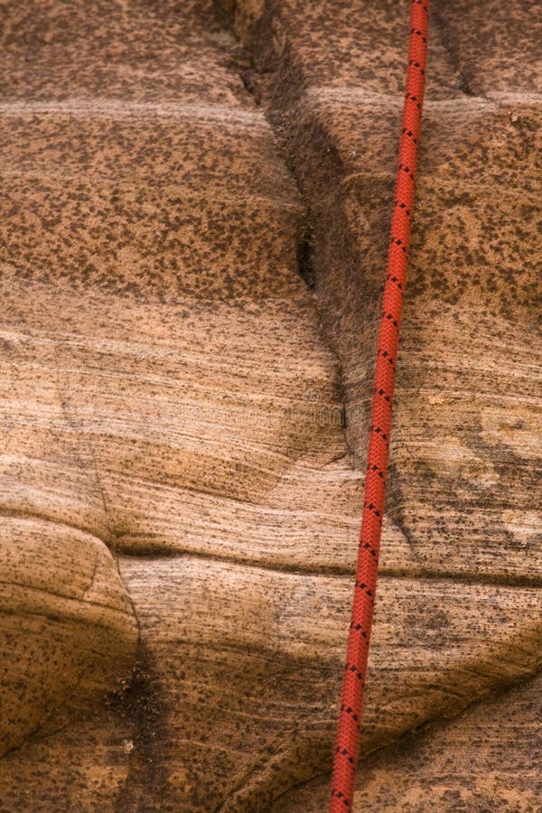 Canyoneering Rope stock photo. Image of equipment, orange - 5471136