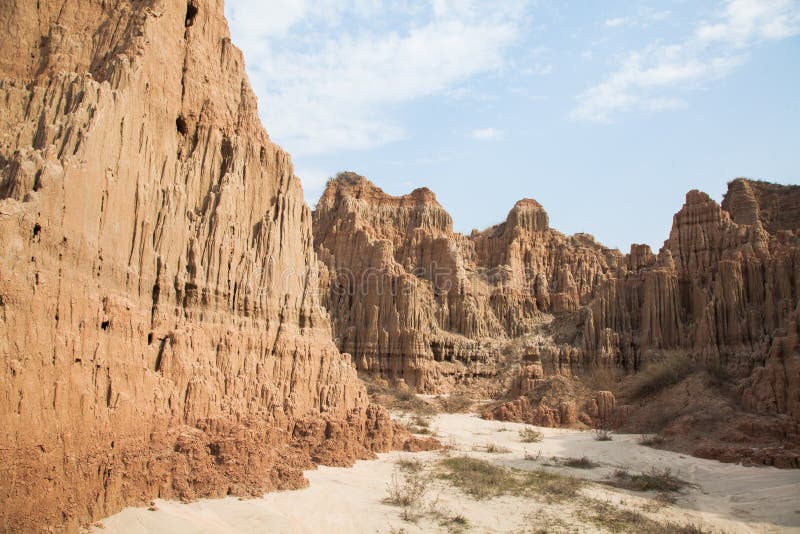 Canyons Formed by Soil Erosion and Weathering Stock Photo - Image of ...
