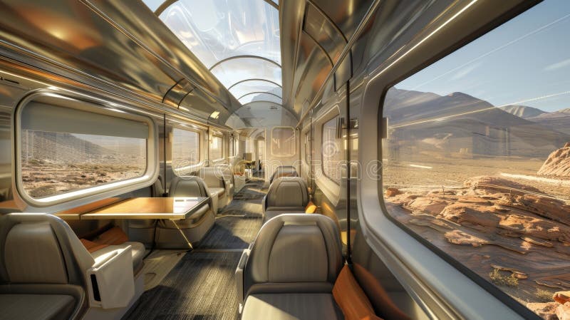 The Canyons Rocky Terrain Contrasts with the Smooth Metallic Train ...