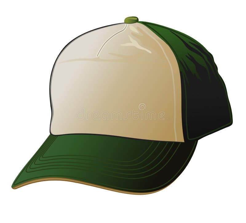 Vector cap stock vector. Illustration of polygraphy, wear - 10392701