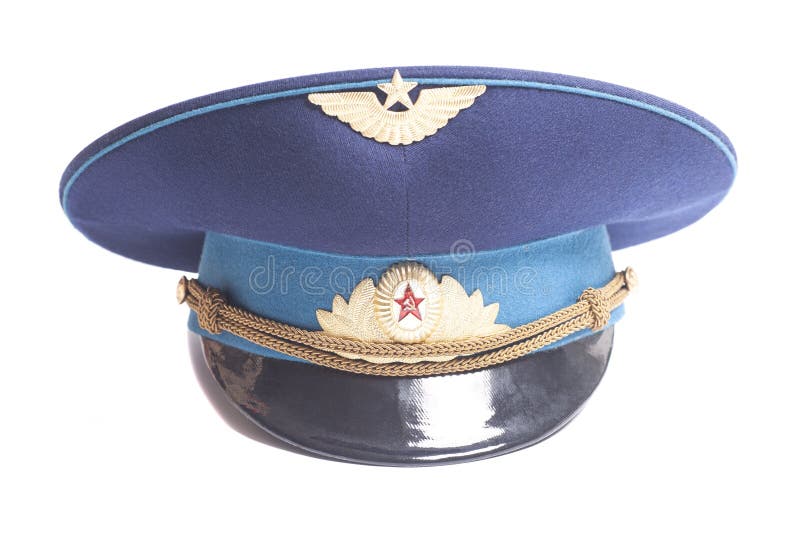 Cap of Air Force of Soviet Union Aviation Isolated on White. Stock ...