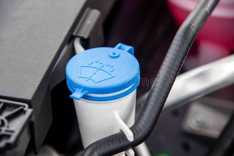 A Bottle of Car Windshield Washer Fluid Stock Image - Image of liquid ...