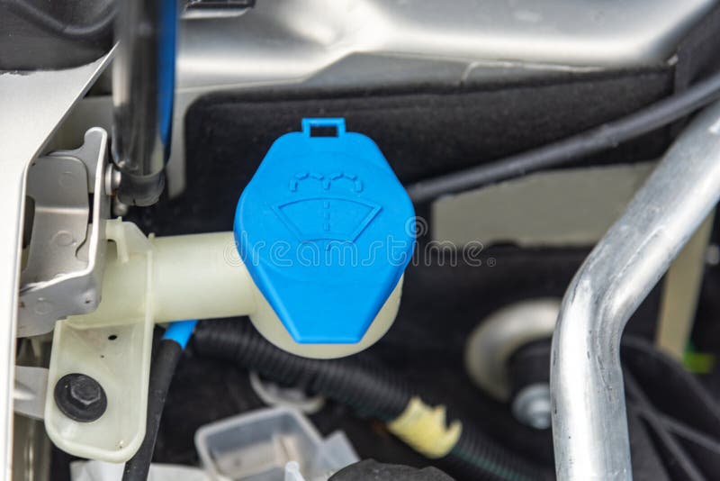 A Bottle of Car Windshield Washer Fluid Stock Image - Image of engine ...