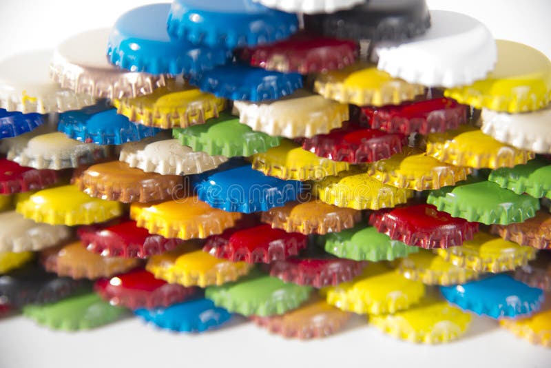 Cap bottles soft drinks stock photo. Image of label, juice - 69619388