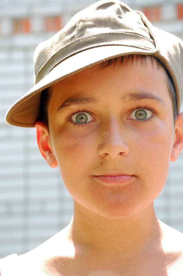 Cap boy face stock photo. Image of smile, faces, happiness - 9982626