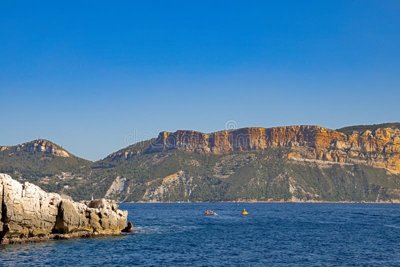 Cap Canaille Seen from the Sea Stock Photo - Image of view, maritime ...