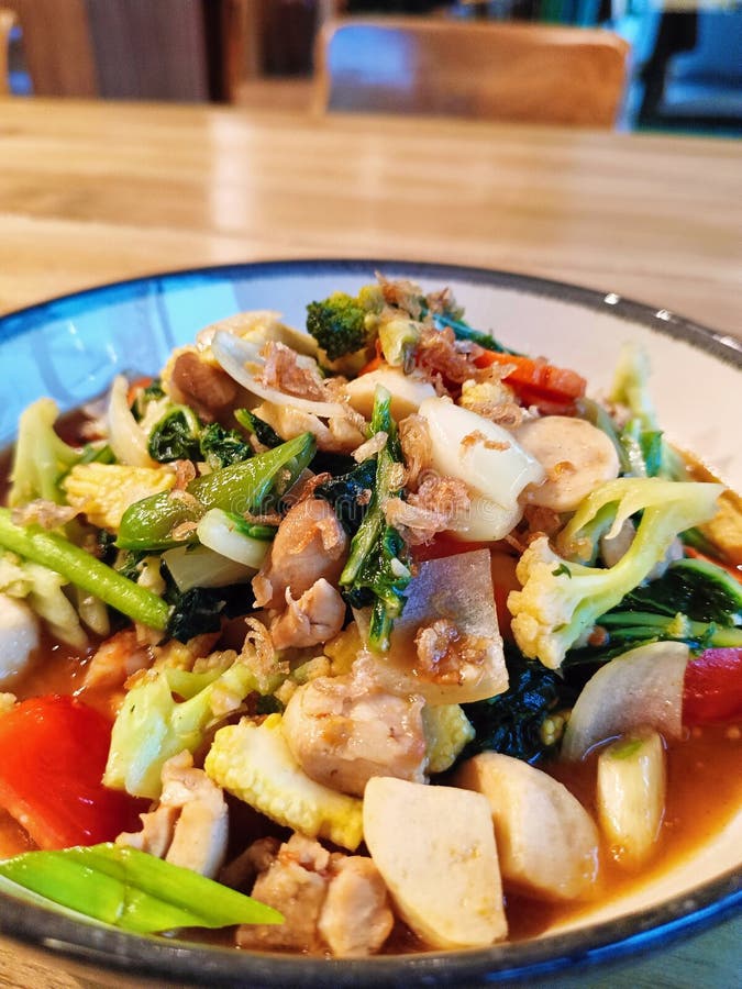 Cap Cay vegetable stock photo. Image of seafood, vegetable - 285461126