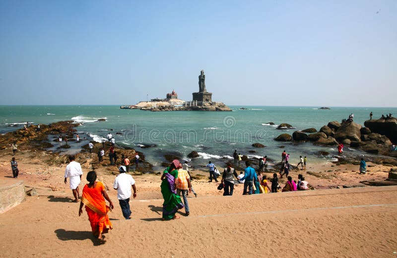 Cap Comorin, Kanyakumari, Inde Photo éditorial - Image du confluent ...