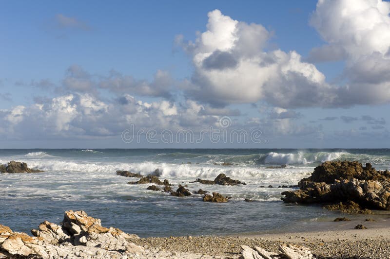Cap D'agulhas De L'Afrique Du Sud Image stock - Image du phare ...