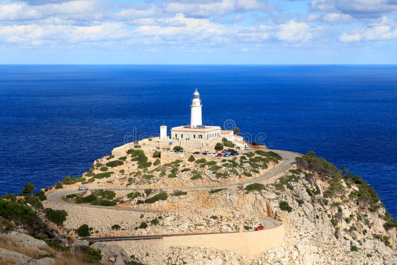 Cap De Formentor Lighthouse on Majorca Stock Image - Image of blue ...