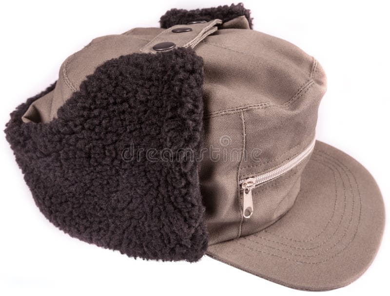 Cap with Ear Winter Protection Stock Image - Image of long, white: 31754437